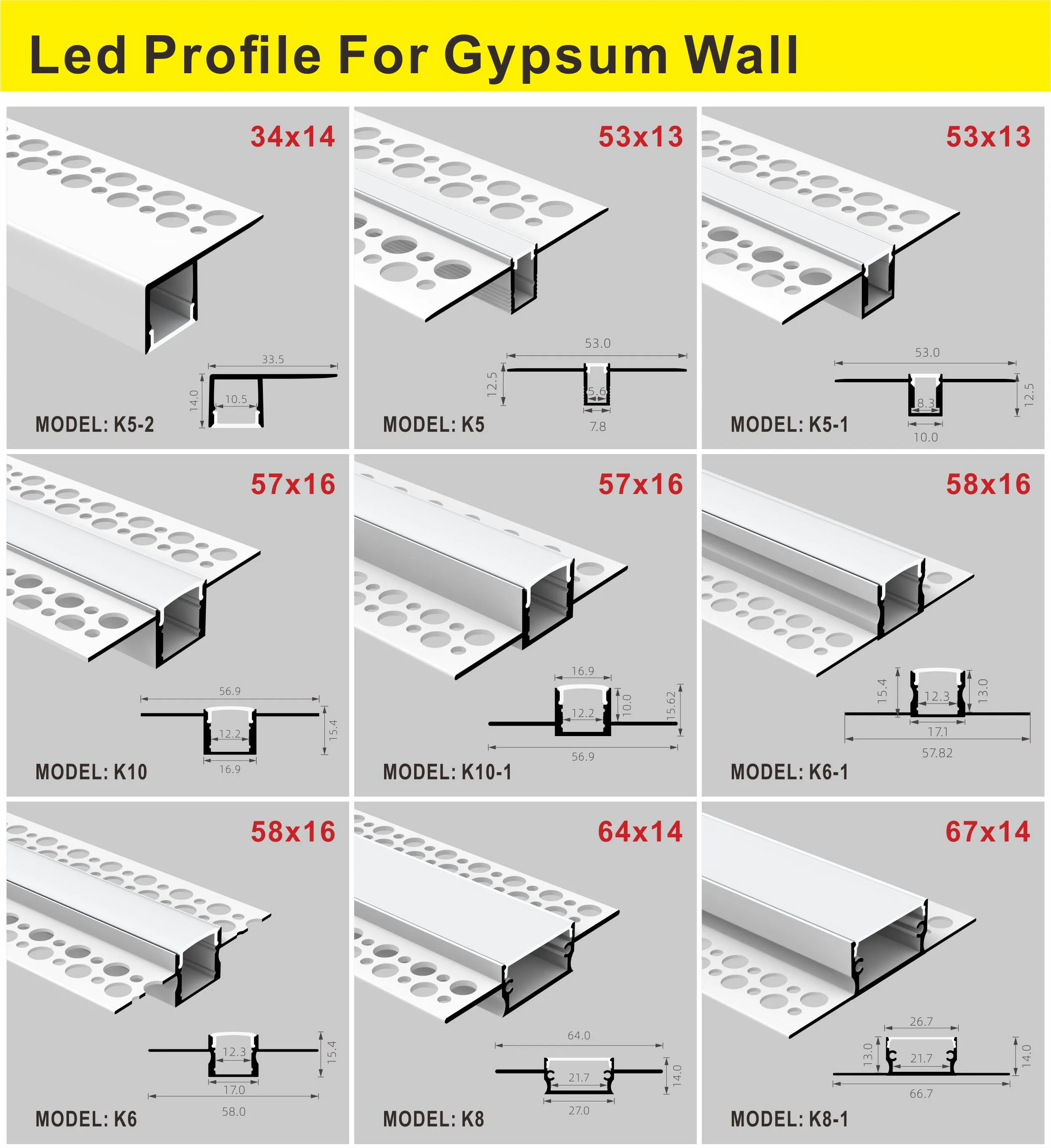 Sample Box Alu Profil Channel Heat Sink Housing For Led Strip Light ...