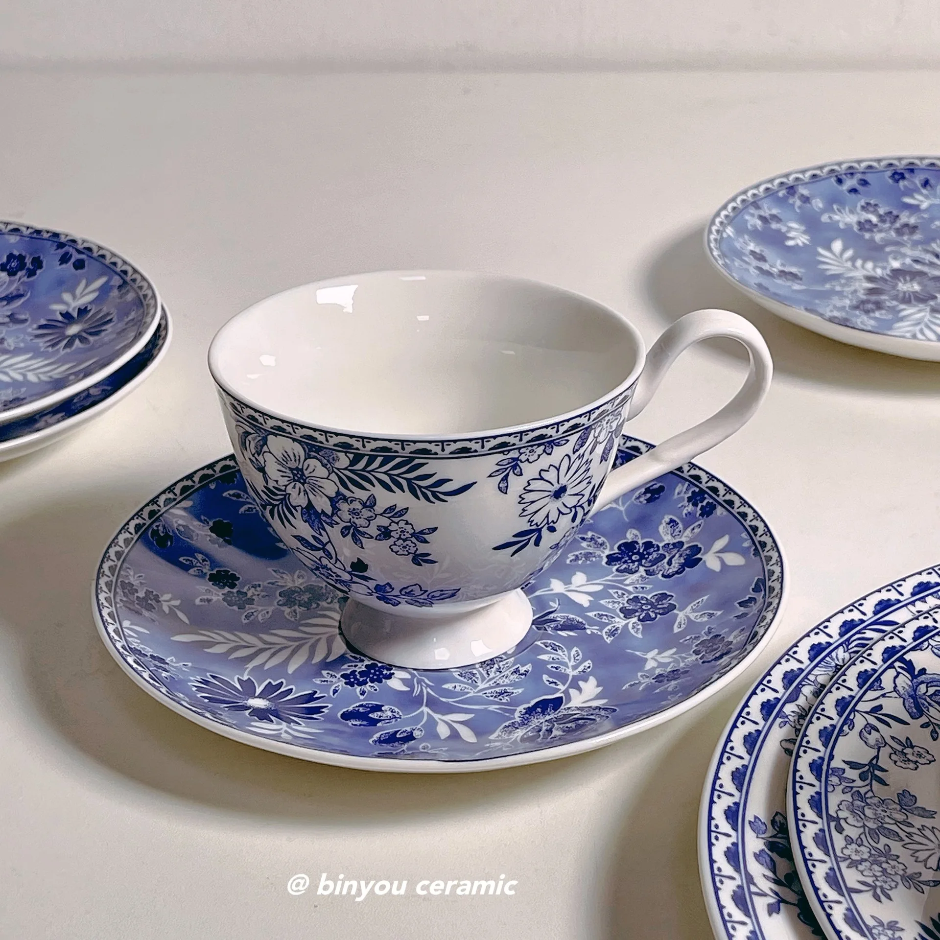2025 Hot Seller Luxury Chinese Style Vintage Porcelain Tea Coffee Cup ...