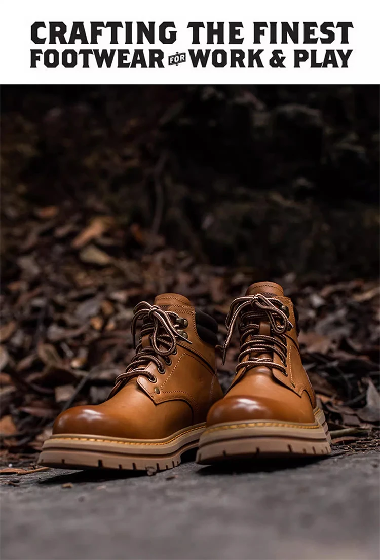 Yellow Steel Toe Work Boots Construction,Rubber Outsole Yellow Safety ...