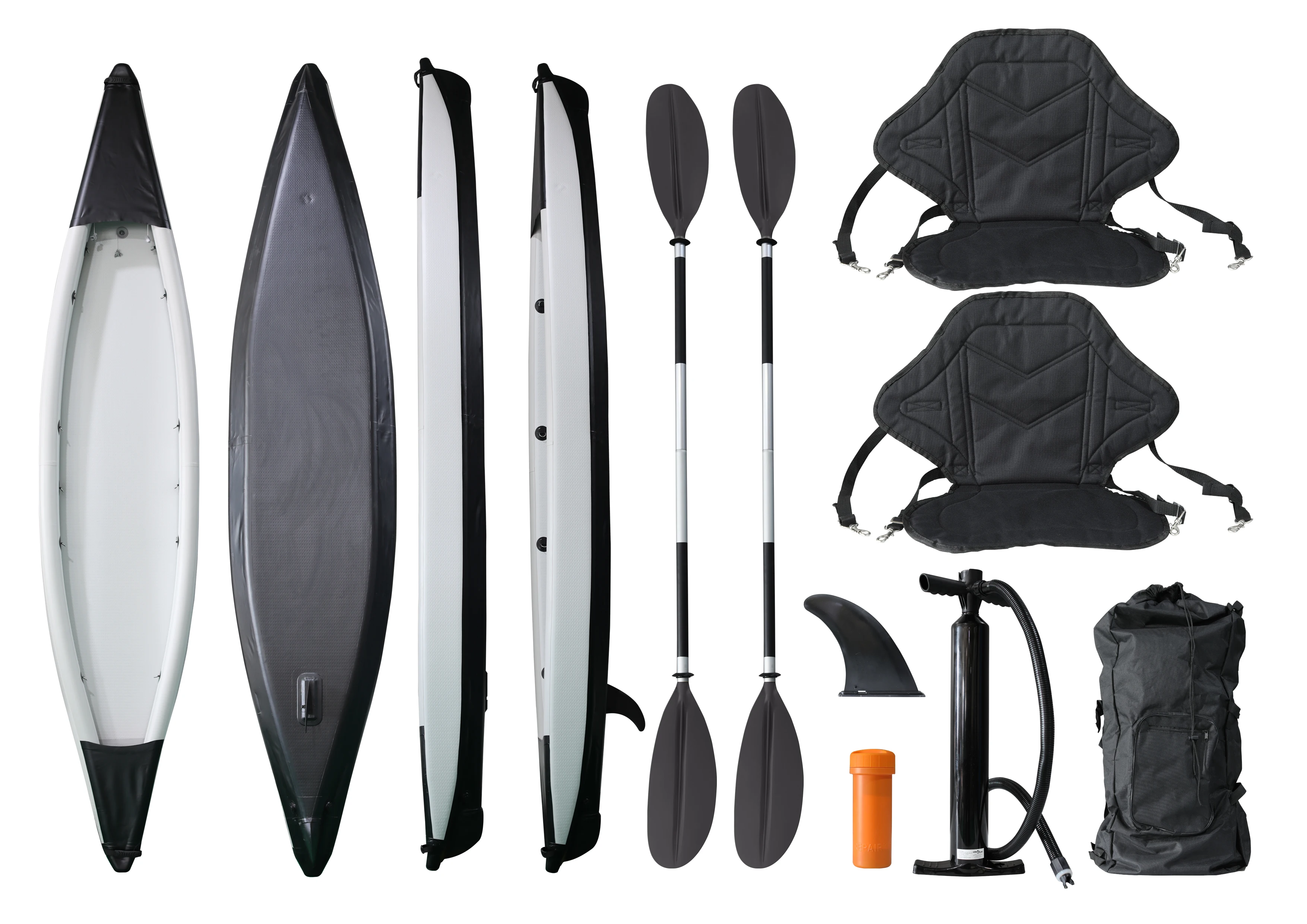 370cm And 470cm Drop Stitch Kayak Pvc Inflatable Canoe Fishing Kayak 2 ...