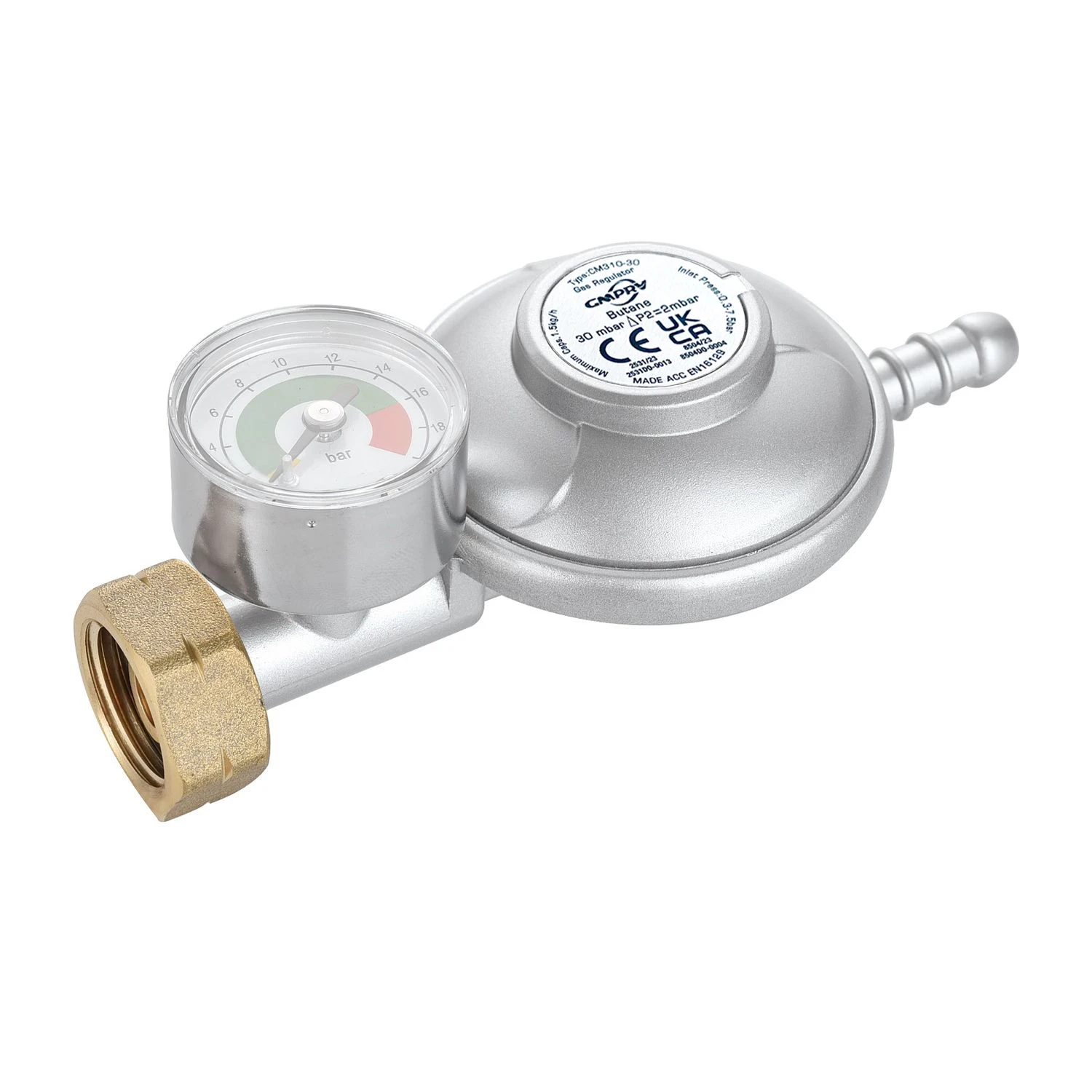 Low Pressure Gas Regulator With Gauge For Home Camping Or Portable Use ...