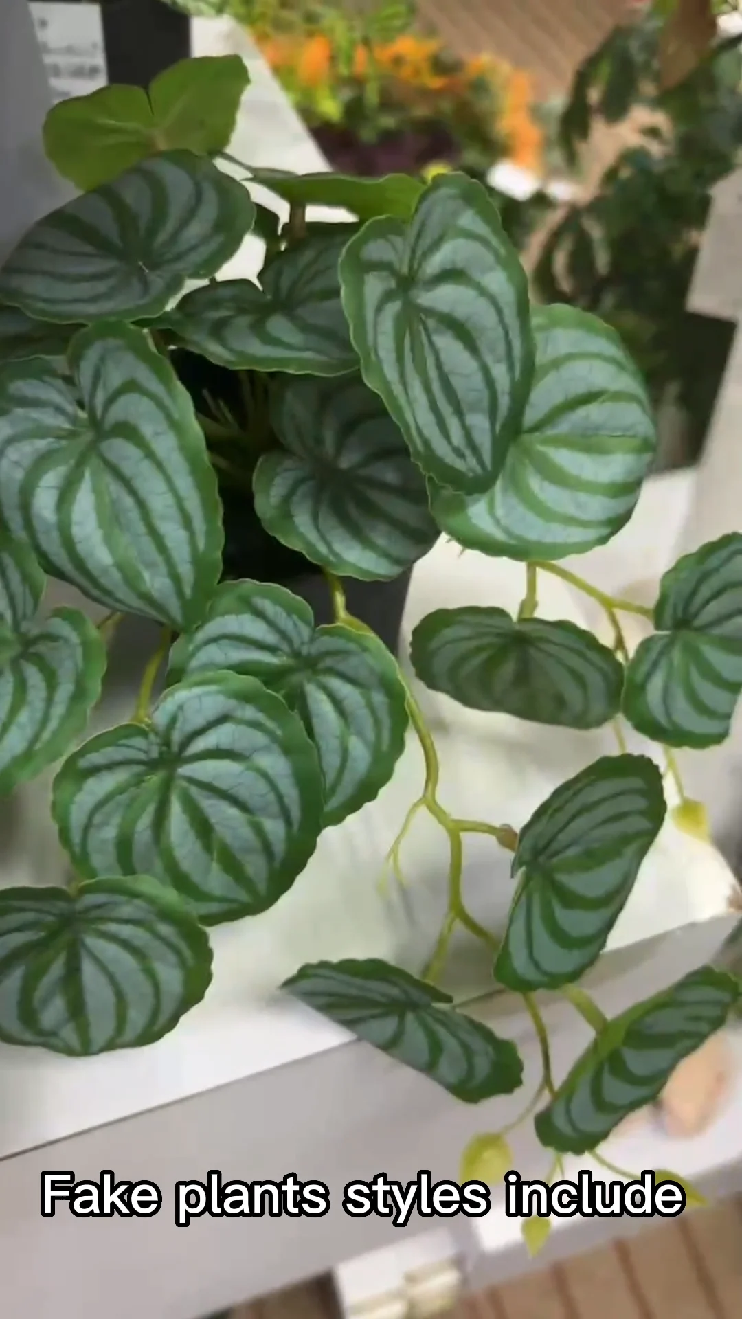 Senmasine Realistic Artificial Green Greenery Small Fake Watermelon ...