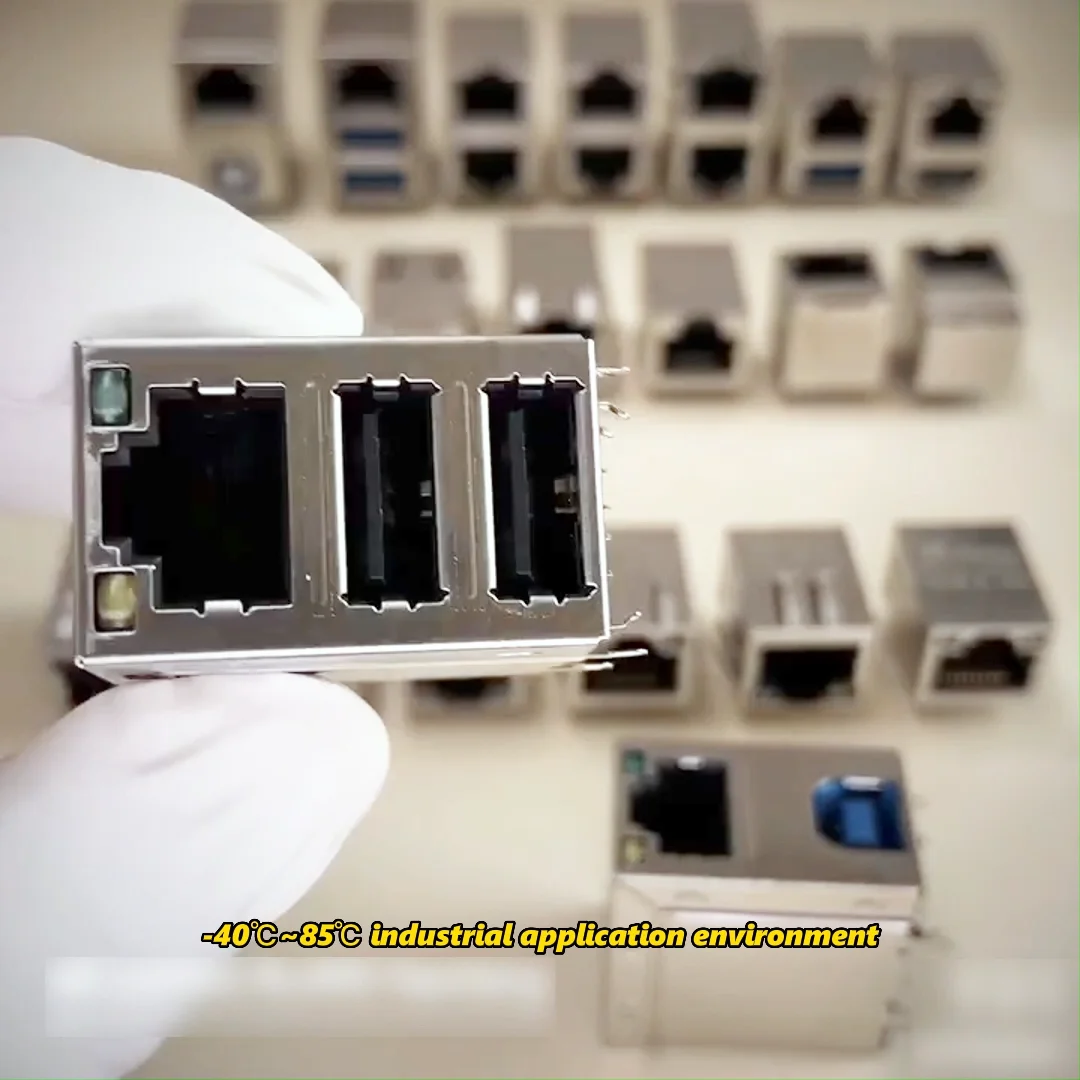 Rlue2160-k13-r Integrated Usb Rj45 Female Jack Combo 3x1 1000m Rj45 ...