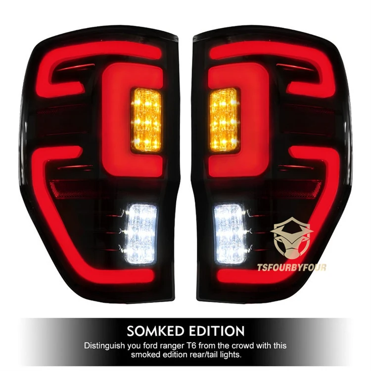 2012-2021 Smoke Tail Light For Ranger T6 T7 T8 Wildtrak Xlt Auto Rear ...
