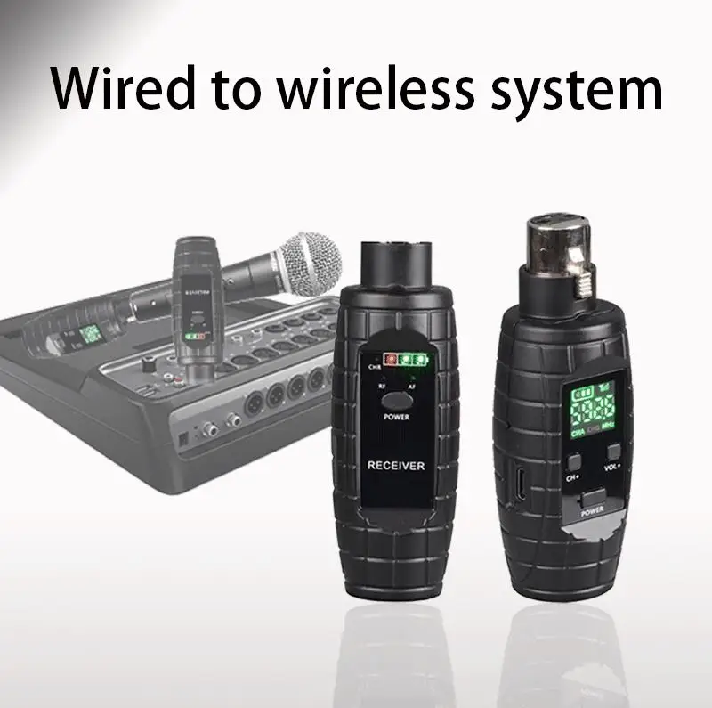 Portable XLR Wireless Microphone System - Easy & Portable