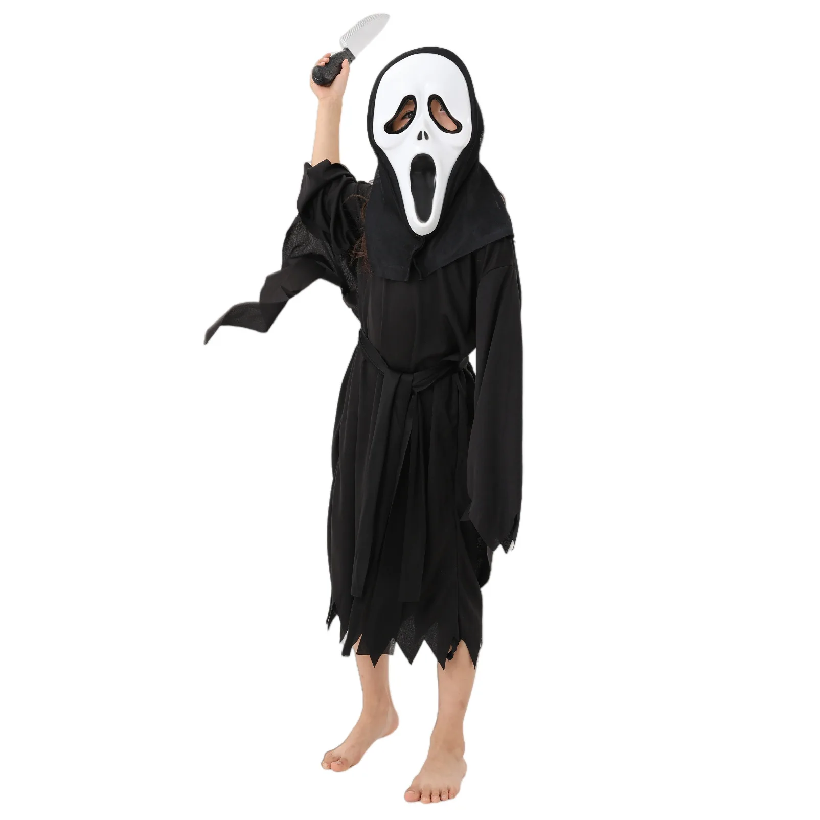 Halloween Kids Scream 6 Horror Cosplay Costume Teenagers Ghost Face ...