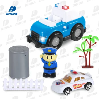 Mini Police Car Toys Friction Toy Police Car With Siren And Light ...