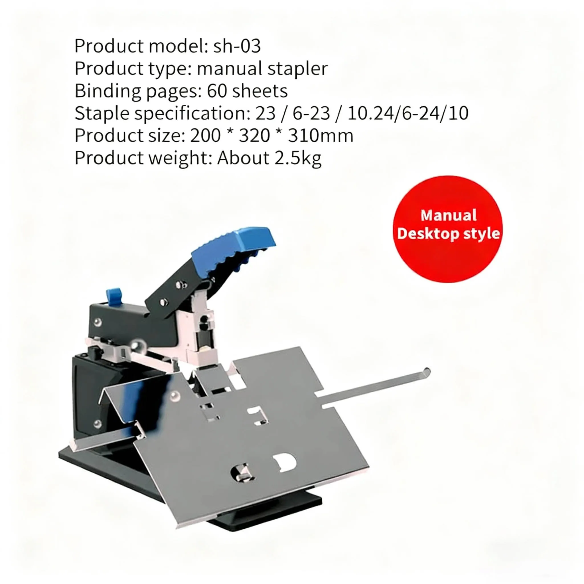 Manual A3 Heavy Duty Stapler Machine Office Stitching Stapler Manual ...