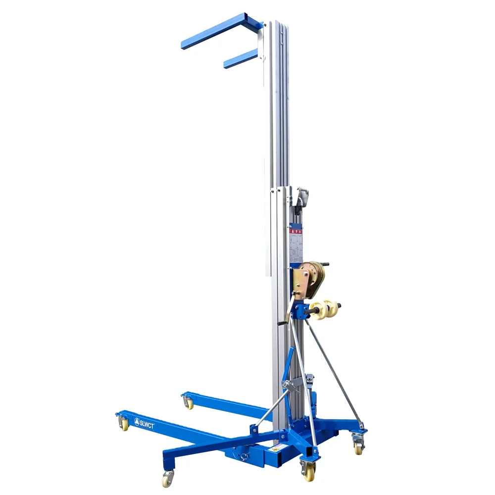 350kg Aluminum Manual Winch - Genie Type Material Lift
