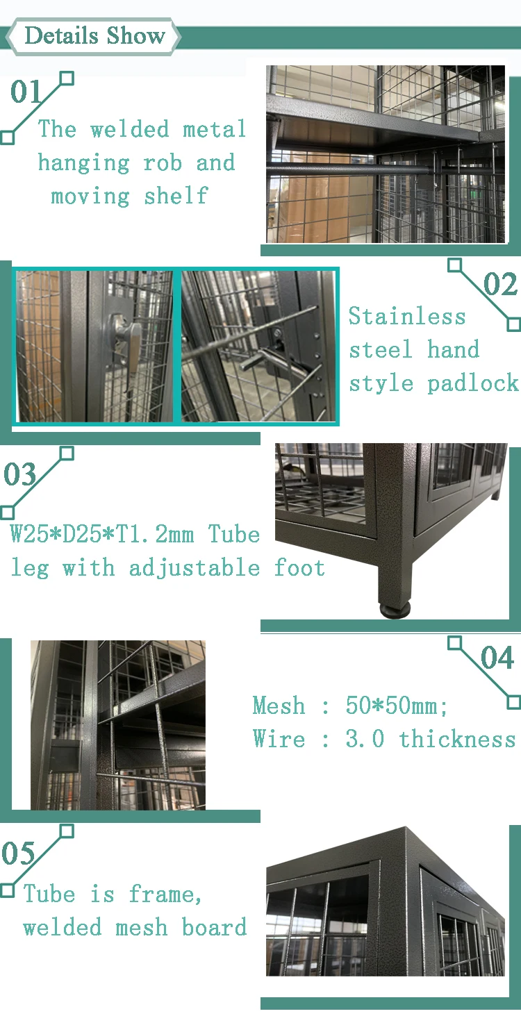 Custom Made Metal Ski Locker Iron Wire Mesh Lockers With Stainless ...