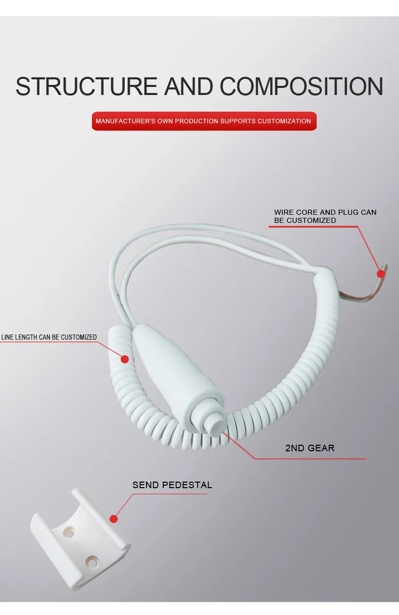 Mobile X-Ray Machine Hand Switch - 2-Position 4-core