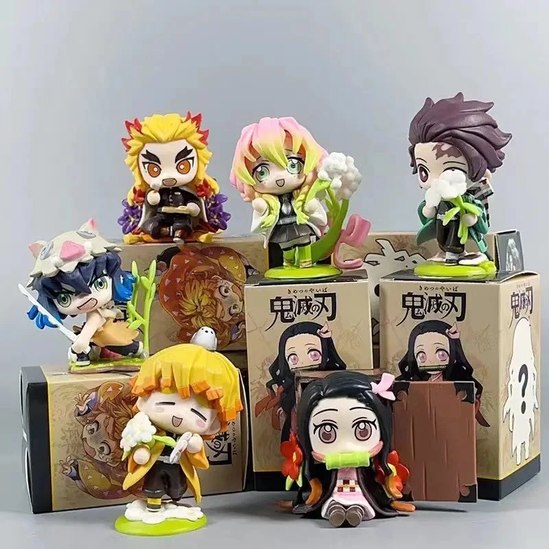 6Pcs/Set PVC Demon Kimetsu Nezuko Small Anime Figure Set| Alibaba.com