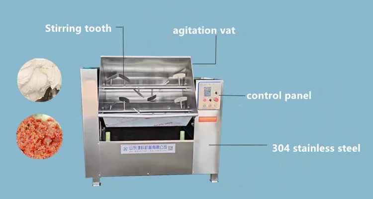 Stainless Steel Meat Vegetable Sausage Stuffing Mixer