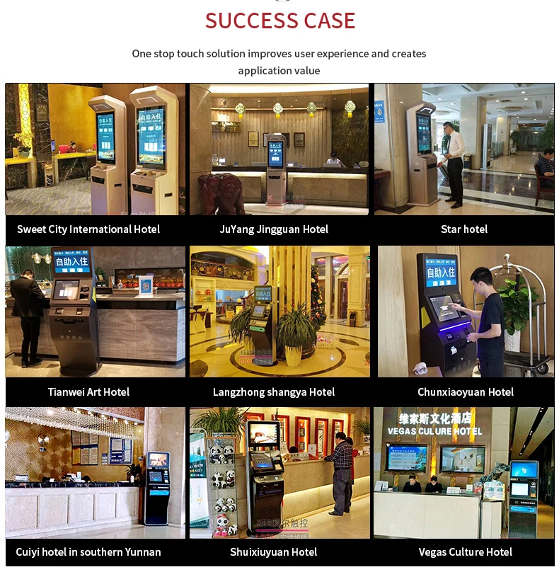 18.5 Inches Hotel Self Service Kiosk - Check-in Terminal