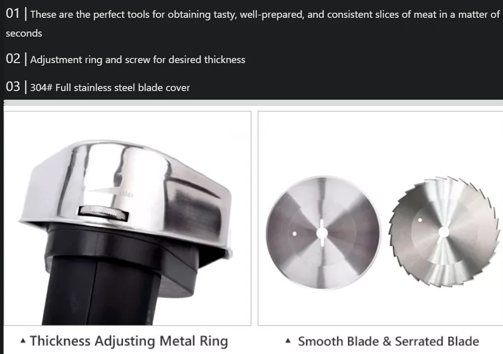 Automatic Battery Gyro Shawarma Doner Kebab Slice Knife