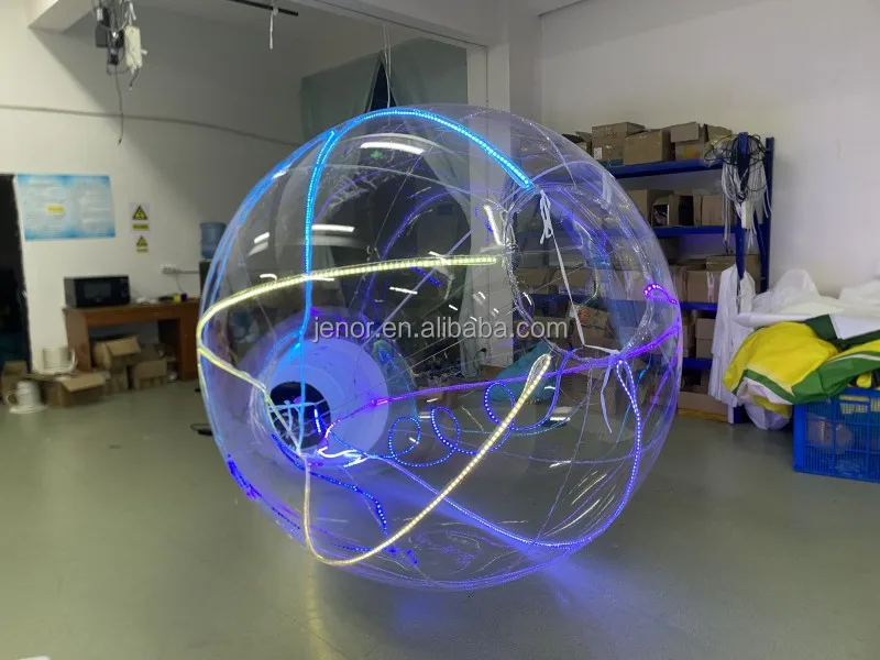Customized Transparent Pvc Lamp Inflatable Bulb With Colorful Light For ...