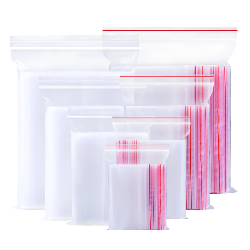 High Quality Thicken Clear Transparent Small Pe Plastic Packaging Food ...