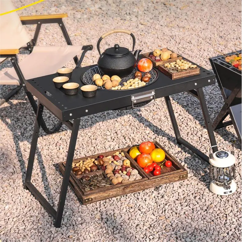 STARCAMP Portable BBQ - Foldable Charcoal Grill for Camping