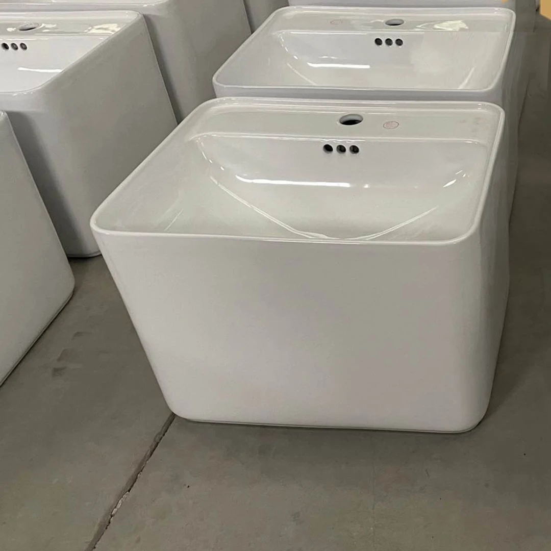 Floor Drain Sink New Art Basin Counter Top Two Sink Marble Meuble Portable Lavatory Design Bath ...