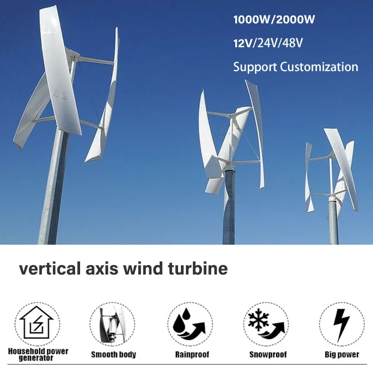 Wind Power Generador Eolico Price Fan Blade 48v 1kw 2kw 3kw 5kw 10kw ...