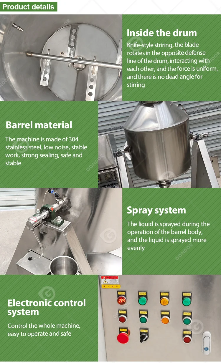 Vertical Rotary Blender Barrel Drum Dry Mix Drum Swing W Waist Type ...