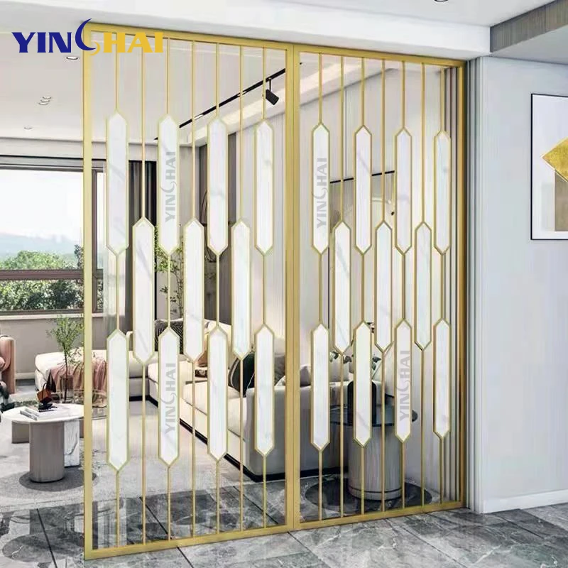 stainless steel laser cut decorative partition metal room divider ...