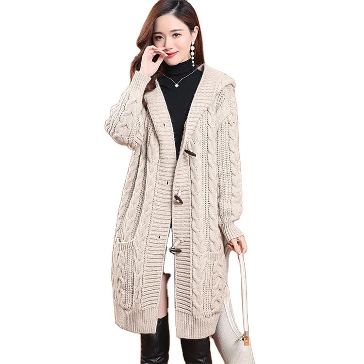 Wholesale Thick Ladies Plus Size Chunky Long Sweaters Vintage Loose ...