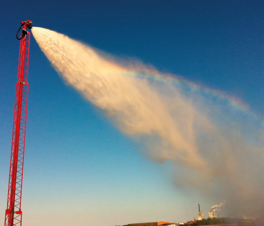 Fire Monitor Tower Platform Firefighting Single Or Double Layer Water ...