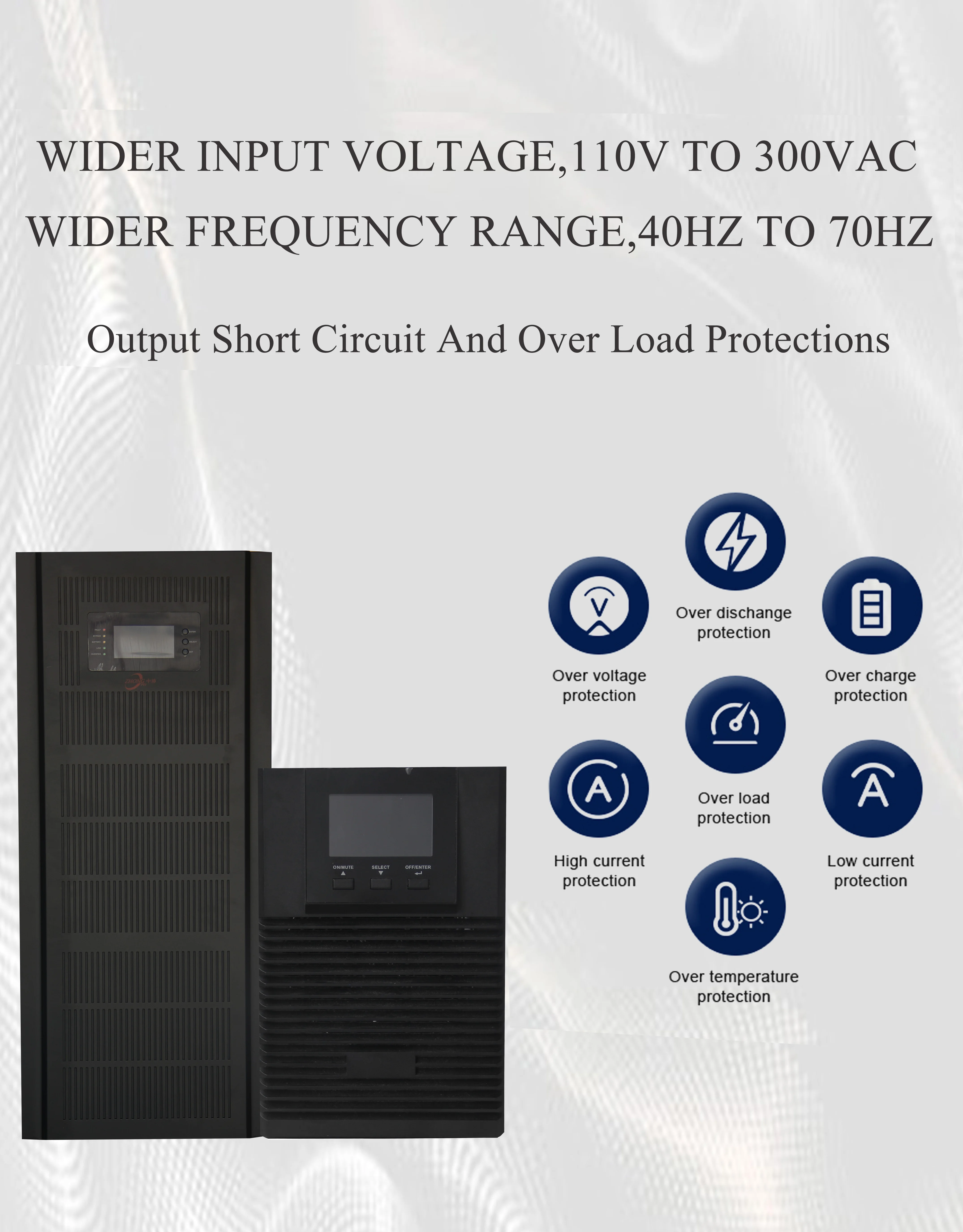Voltage Stabilization High Frequency 2kva 1.6kw Online Ups For Use ...