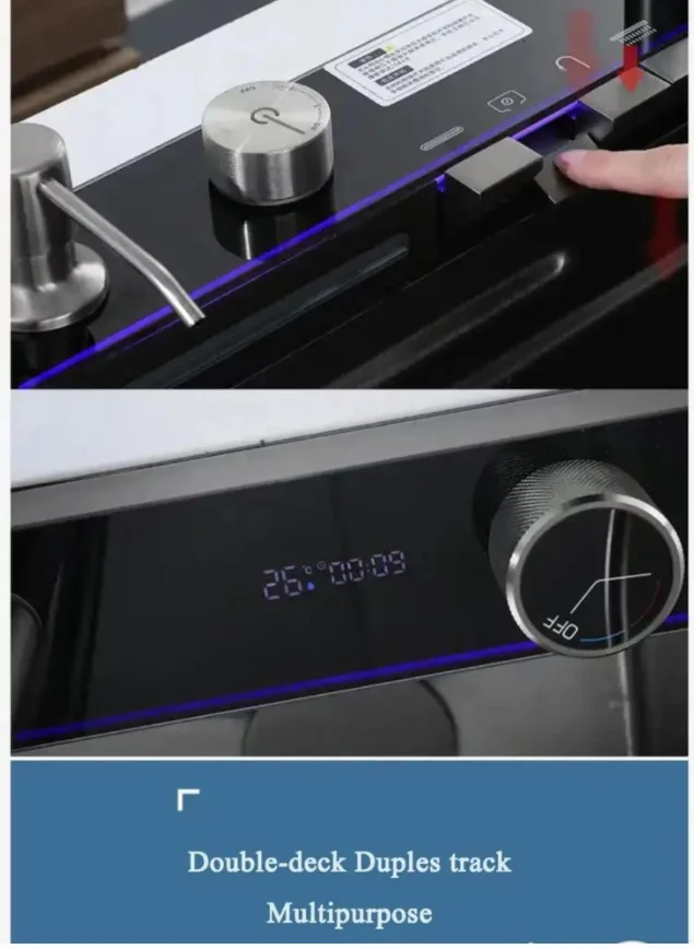 Digital Waterfall Kitchen Sink - Durable SUS304 Stainless Steel