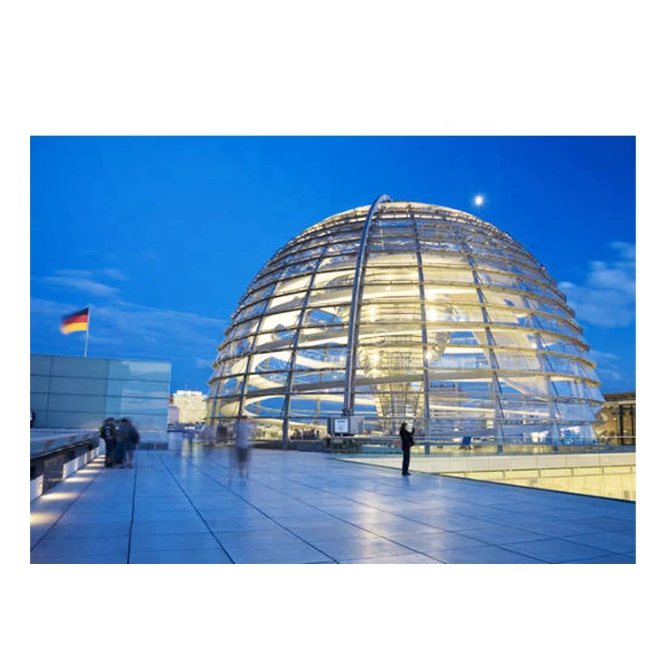 Prefabricated Space Frame Skylight Glass Dome Roof Design Building ...