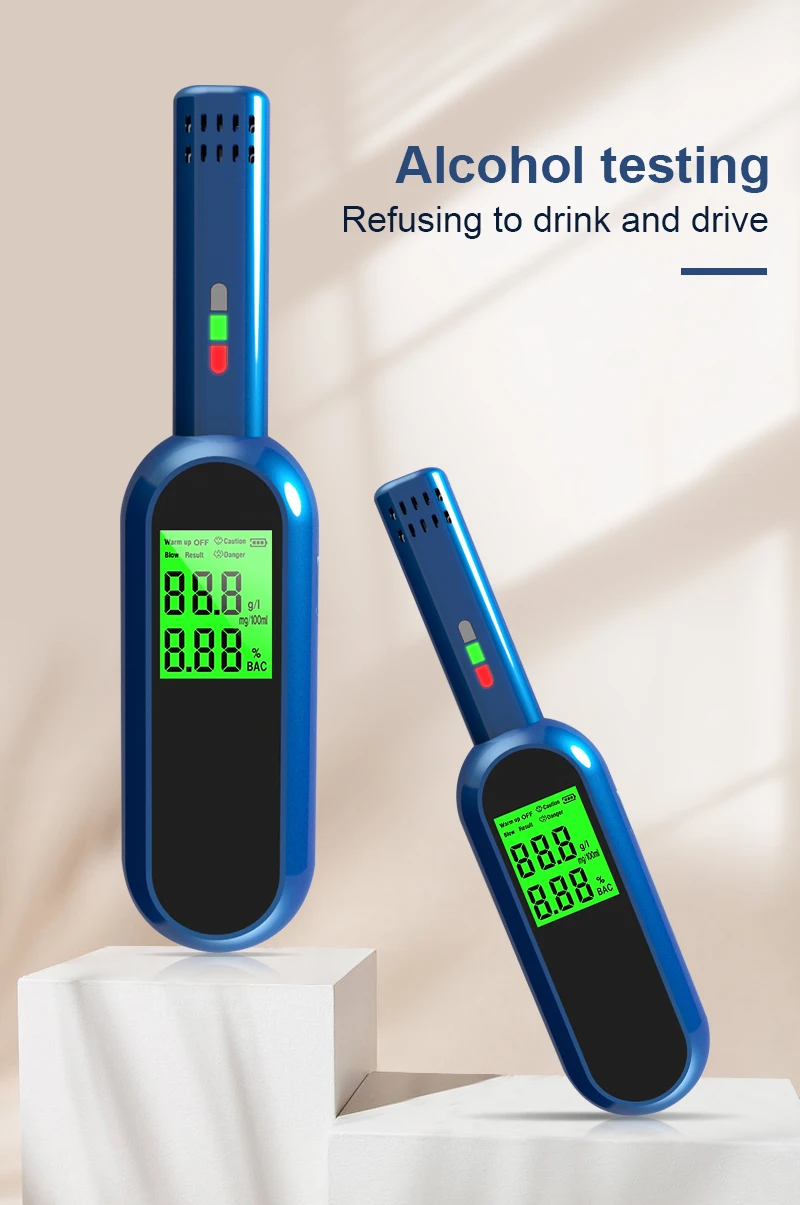 Portable 75g Dienmern Led Screen Display Alcohol Tester Non-contact ...
