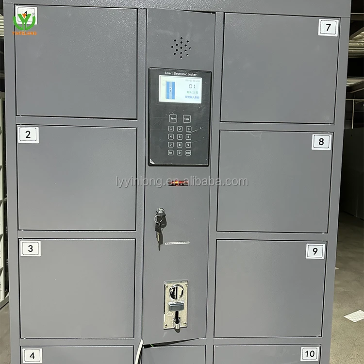 Yinlong Black Coin Barcode Storage Locker Smart Cabinet Digital Locks ...
