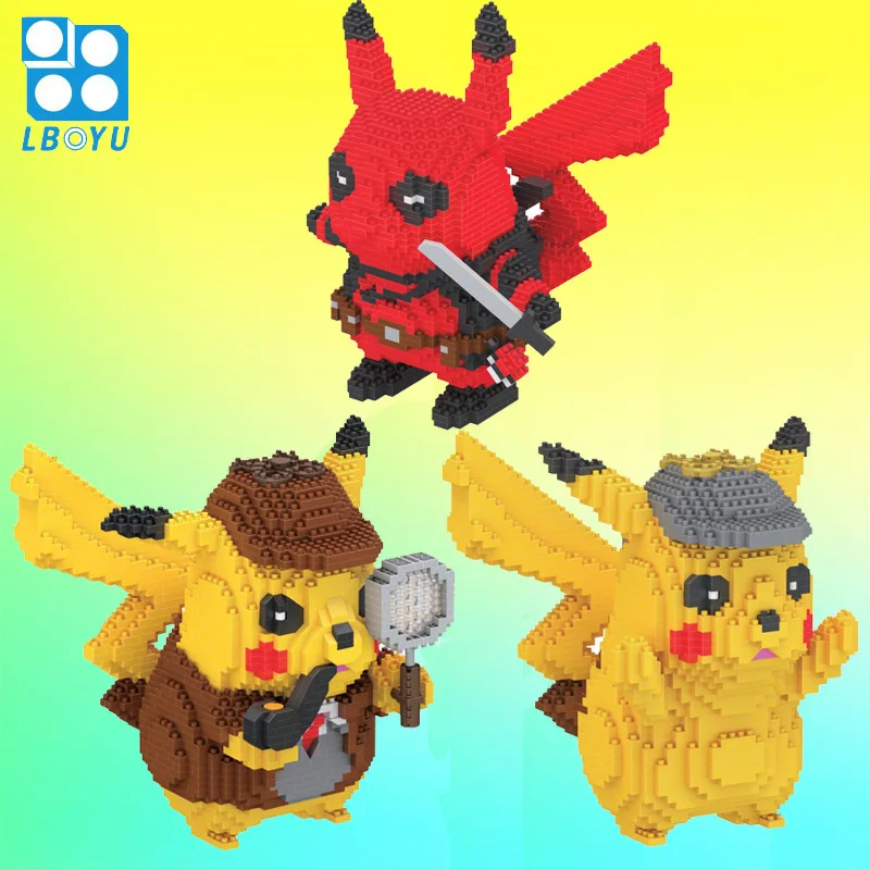 Hot Sale LBOYU Cartoon Micro Building Blocks - Pokemon Toys