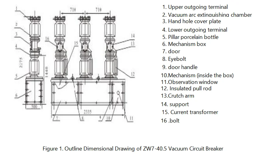 Outdoor High Voltage Vacuum Circuit Breaker Switchgear 35kv Transmission Distribution System ...
