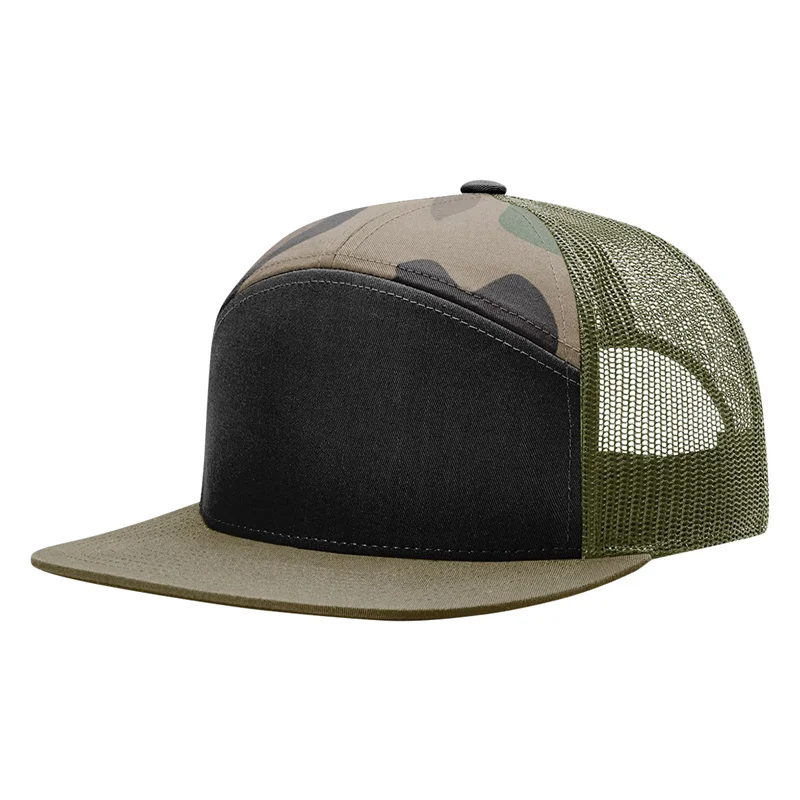 Wholesale High Quality Custom 7 Panels Sport Caps