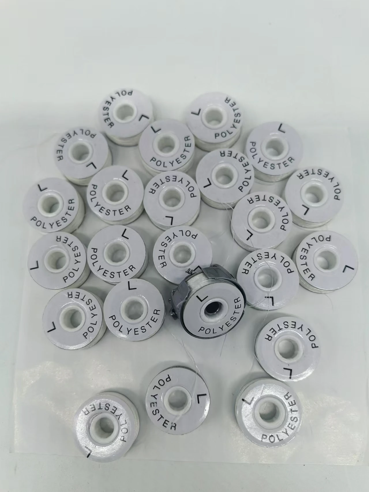 Pre Wound Bobbins Thread L Type 70D/2 Polyester Paper Side