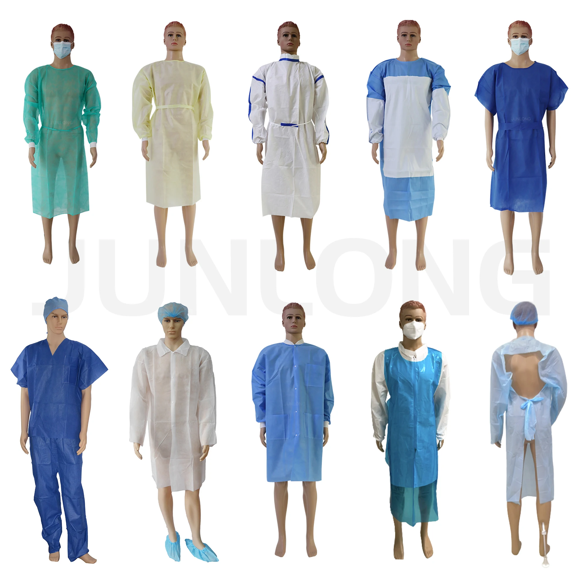 Hospital Uniforms Level 2 Isolation Gown Isolate-bacteria Waterproof ...