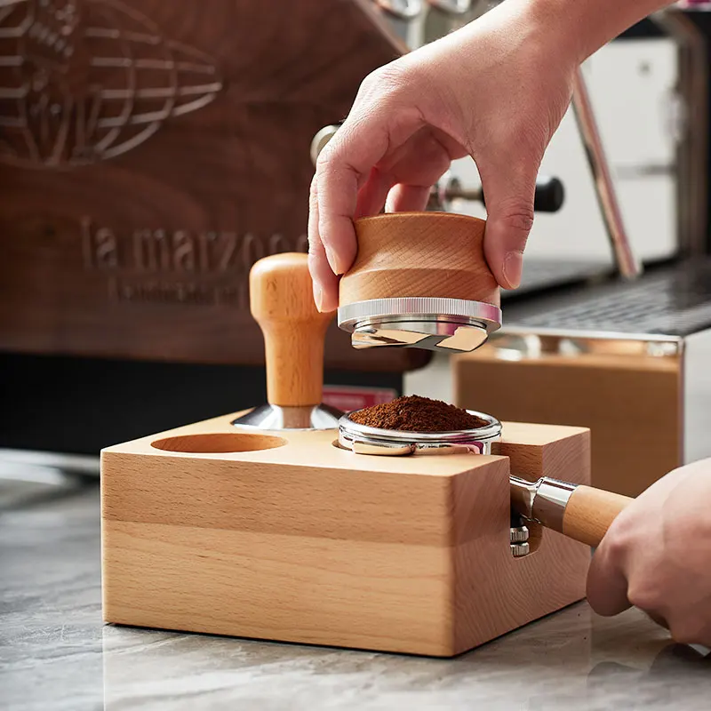 Beechwood Espresso Coffee Tamper Stations - Sustainable & Durable