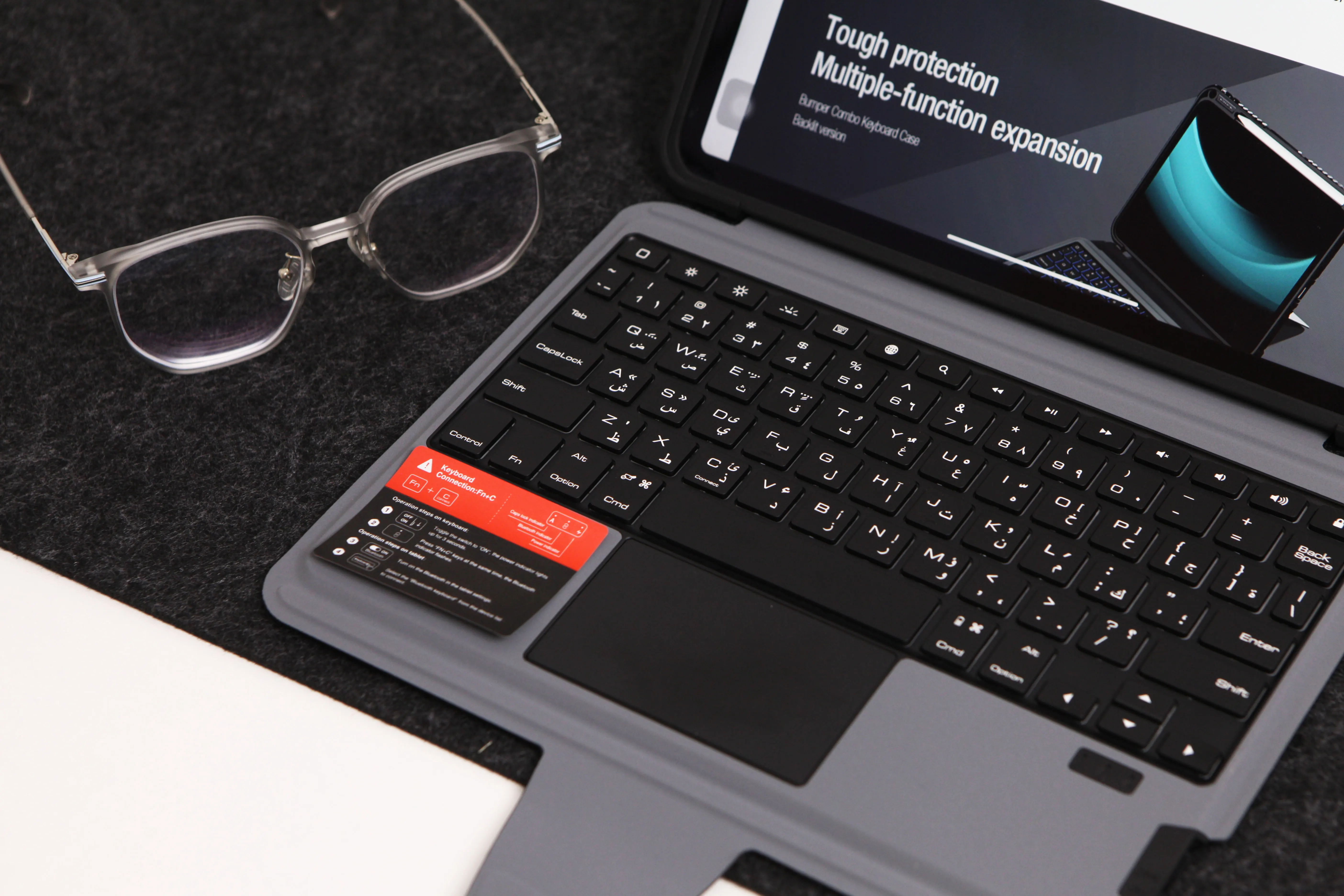 Nillkin Arabic Keyboard Case - Detachable Wireless Keyboard