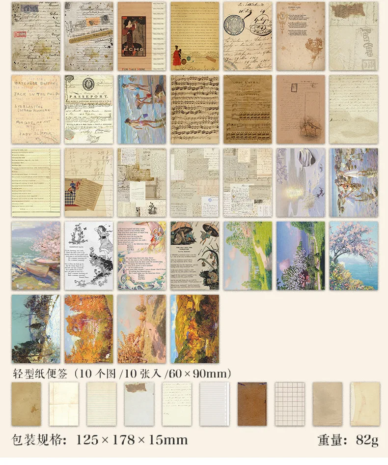 100 Vintage Aesthetic Stickers Retro Journaling Scrapbook Paper ...