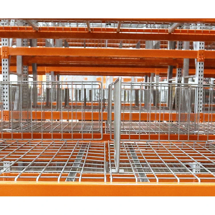 Warehouse Pallet Racking Steel Galvanized Wire Mesh Decking Storage ...