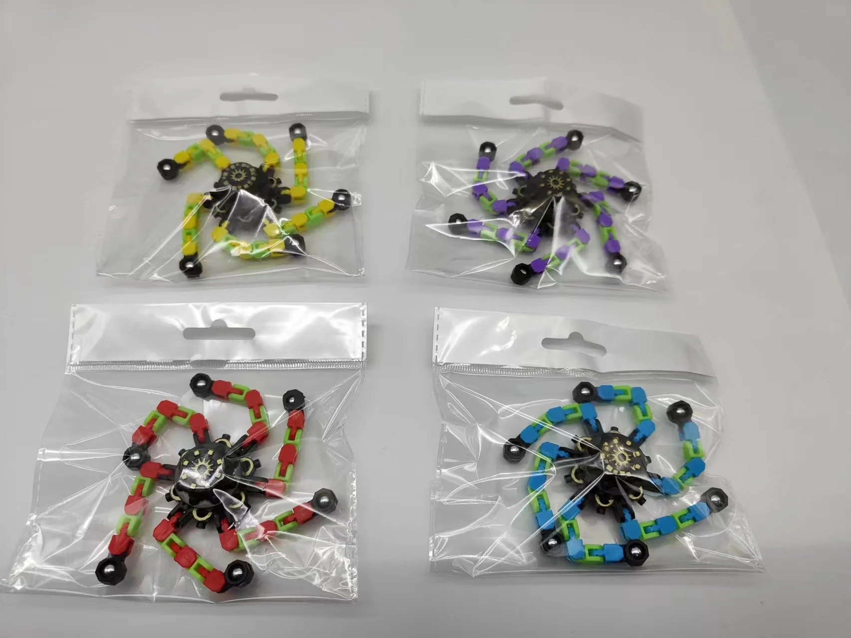 New Led Lights Transformable Chain Robot Toy Novelty Funny ...