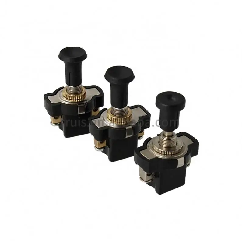 Universal Push Pull Button Headlight Switch With Blade Terminals 12v ...