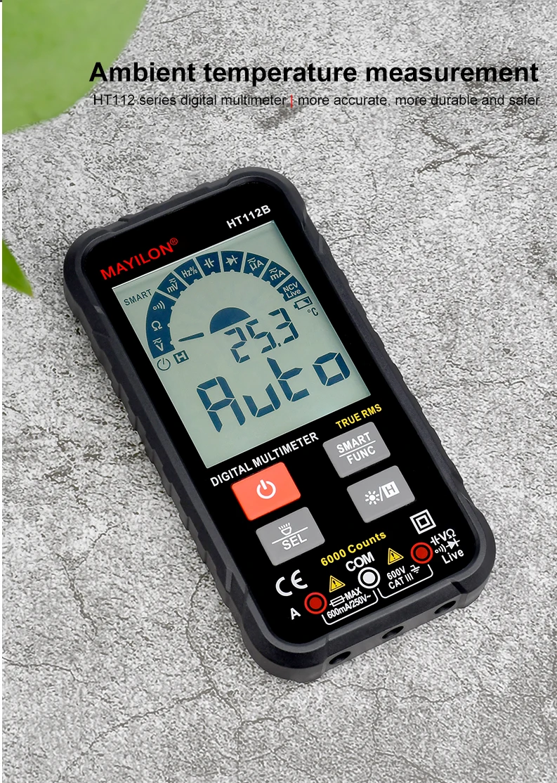 Mayilon Ht112a Digital Smart Multimeter Tester - Compact & Oem