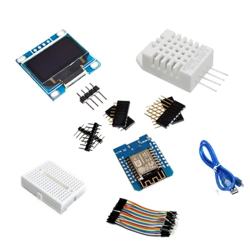 Esp8266 Weather Station Diy Kit Iot Starter Kits For With 0.96 Oled ...