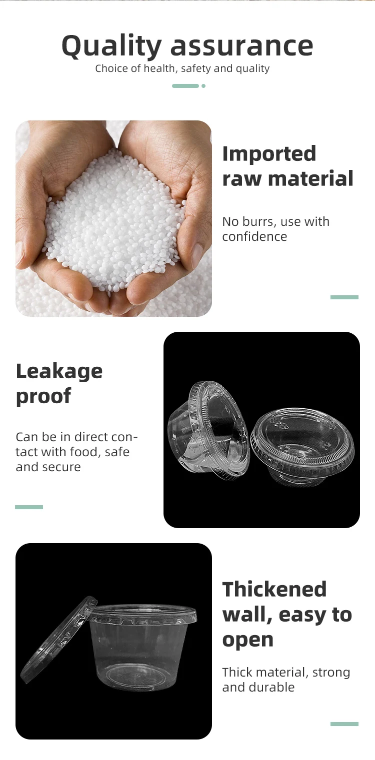 Customize 2oz Hinged Lids Pod Disposable Compostable Clear Plastic Cold ...