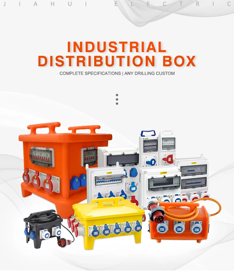 JH 3 Phase Distribution Box - IP67 Electrical Outdoor Power Board