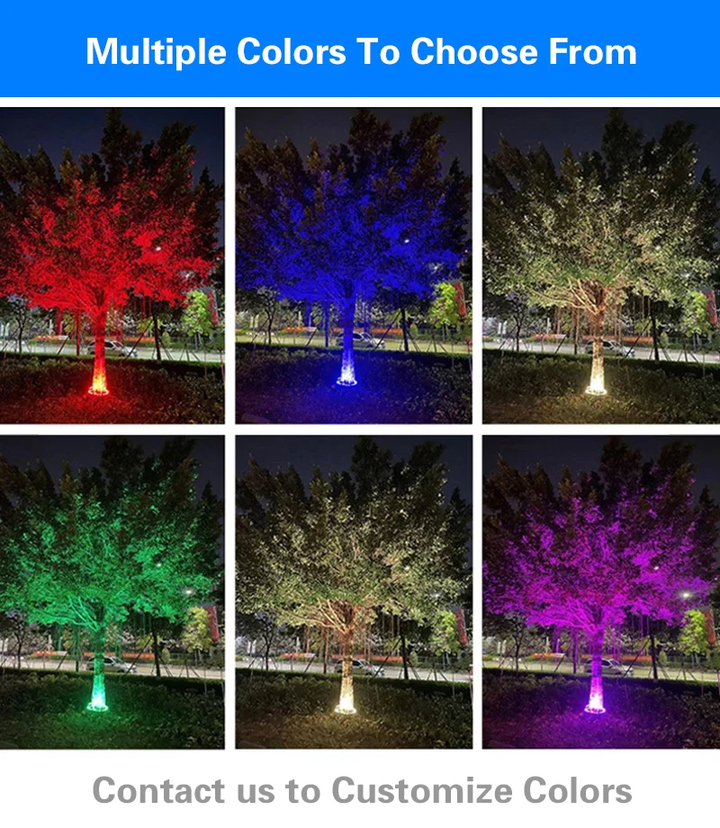 Outdoor Waterproof IP65 Palm Tree Ring Light - 18W RGB