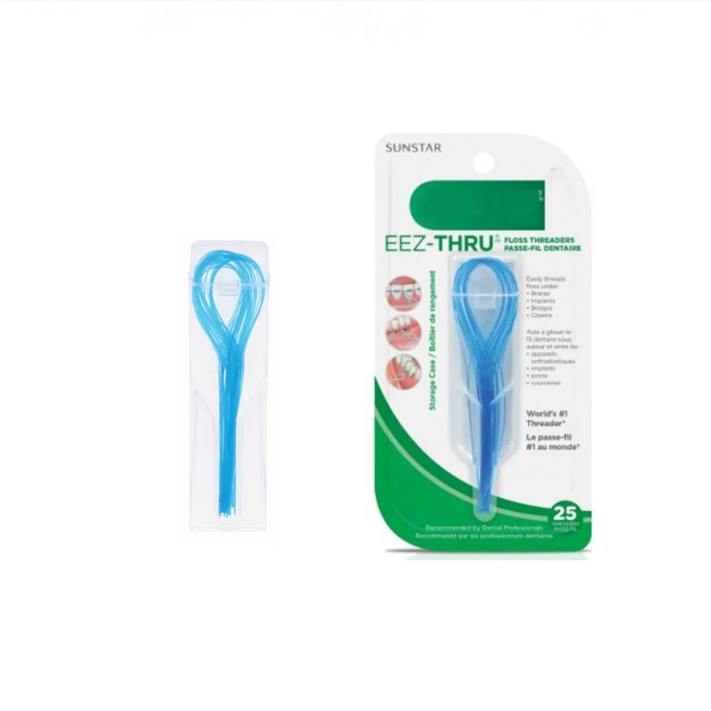 Blue Deep Clean Teeth Flosser For Braces Bridges Implants Wide Gaps ...